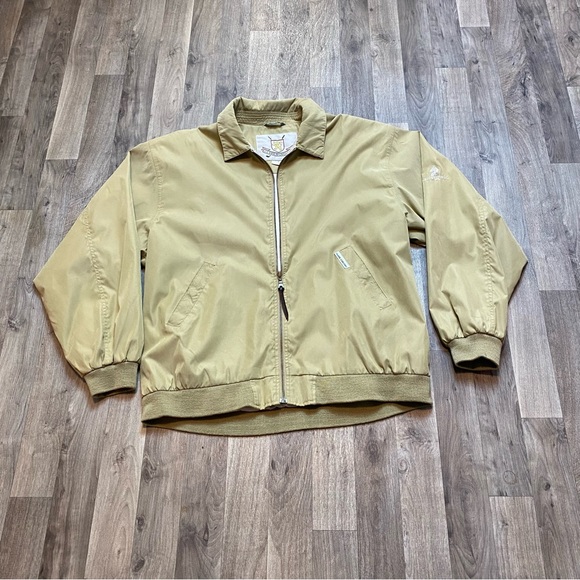 Clark & Gregory | Jackets & Coats | Clark Gregory Beige Golf Jacket ...